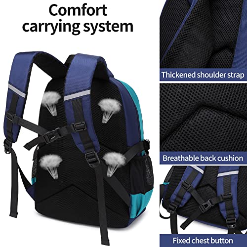 BOVIP Bookbags Cute Lightweight School Backpack for Toddlers Boys Girls Middle School Elementary Green Large