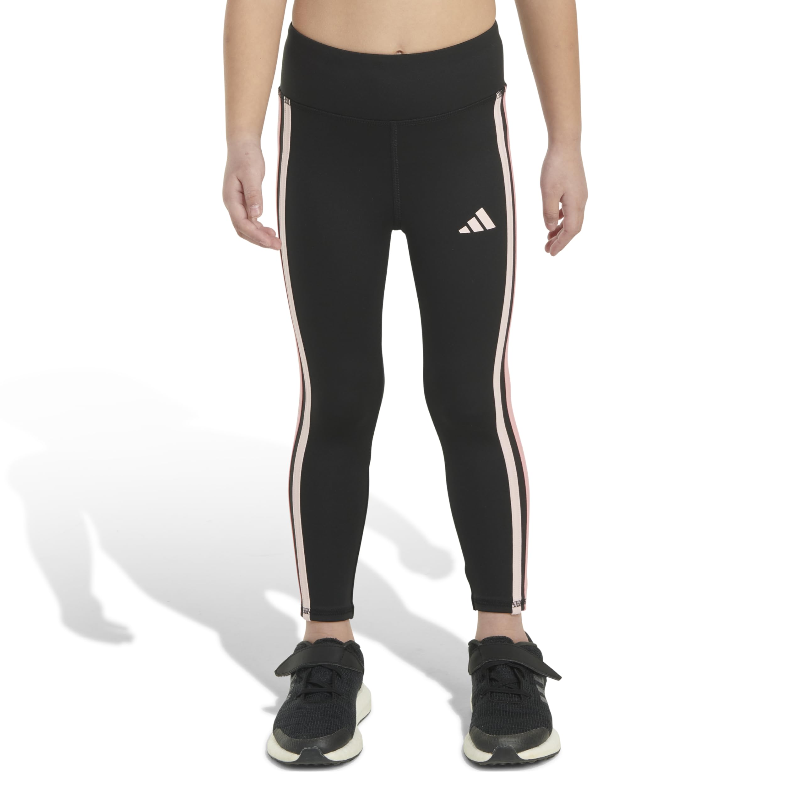 adidas girls Aeroready Performance Long Tights Leggings, Black/Purple, Medium US
