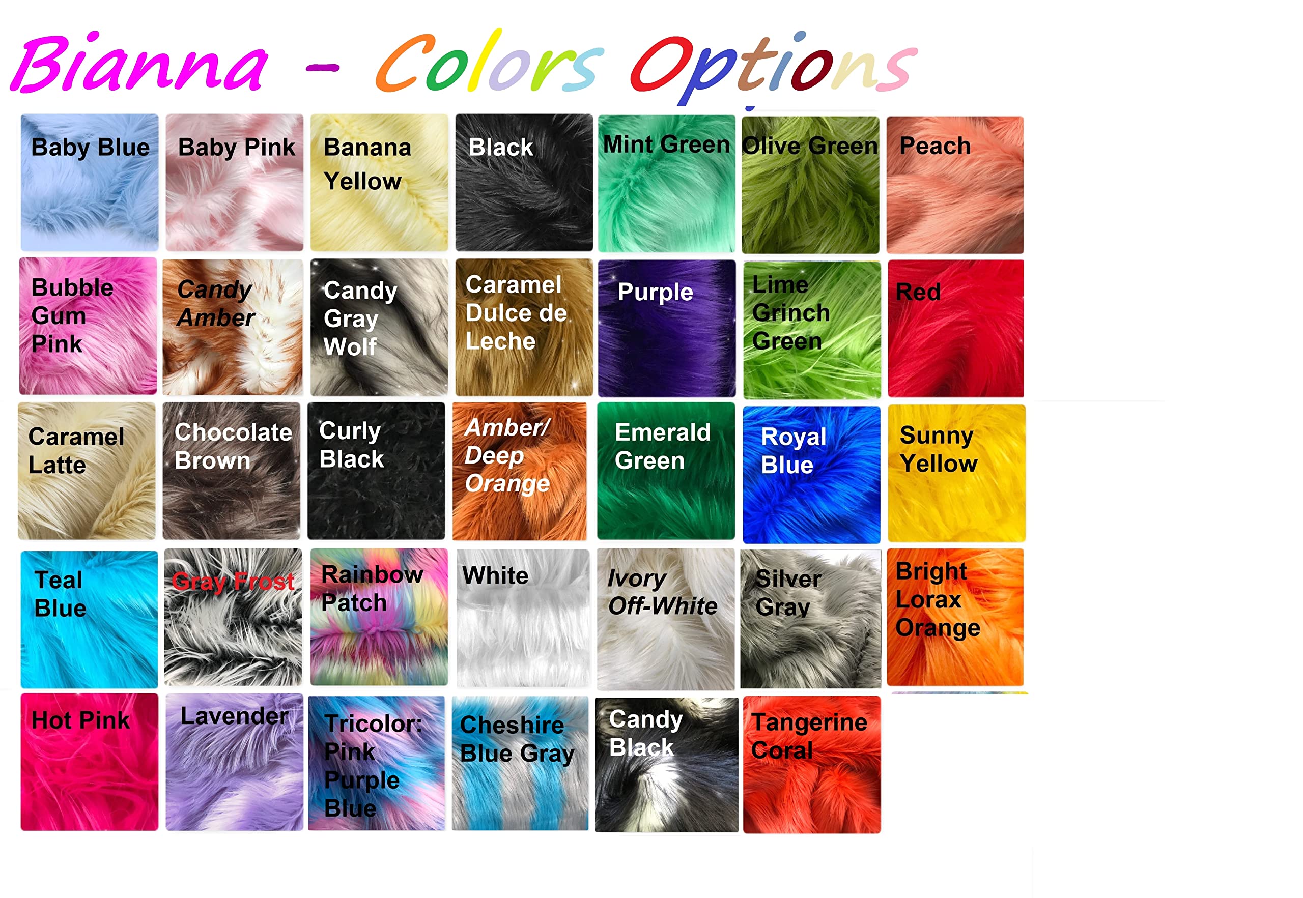 Bianna Creations 6oz Mixed Random Colors Craft Faux Fur Scrap Bag, Remnant Pieces Scrappy Artificial Fake for DIY Crafting Project, Gnome Beard Material, Small Pieces