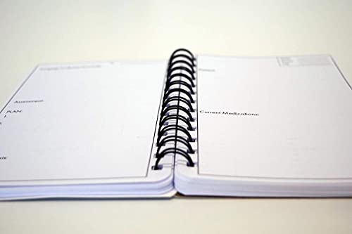 Medical Rounds Notebook, proRound – Spiral Notebook, Notepad with Template, Log Book for Medical Students, Nurses & Physician Assistants, Pocket Size – 4.5 x 7 Inches, 75 Pages (Pack of 1)