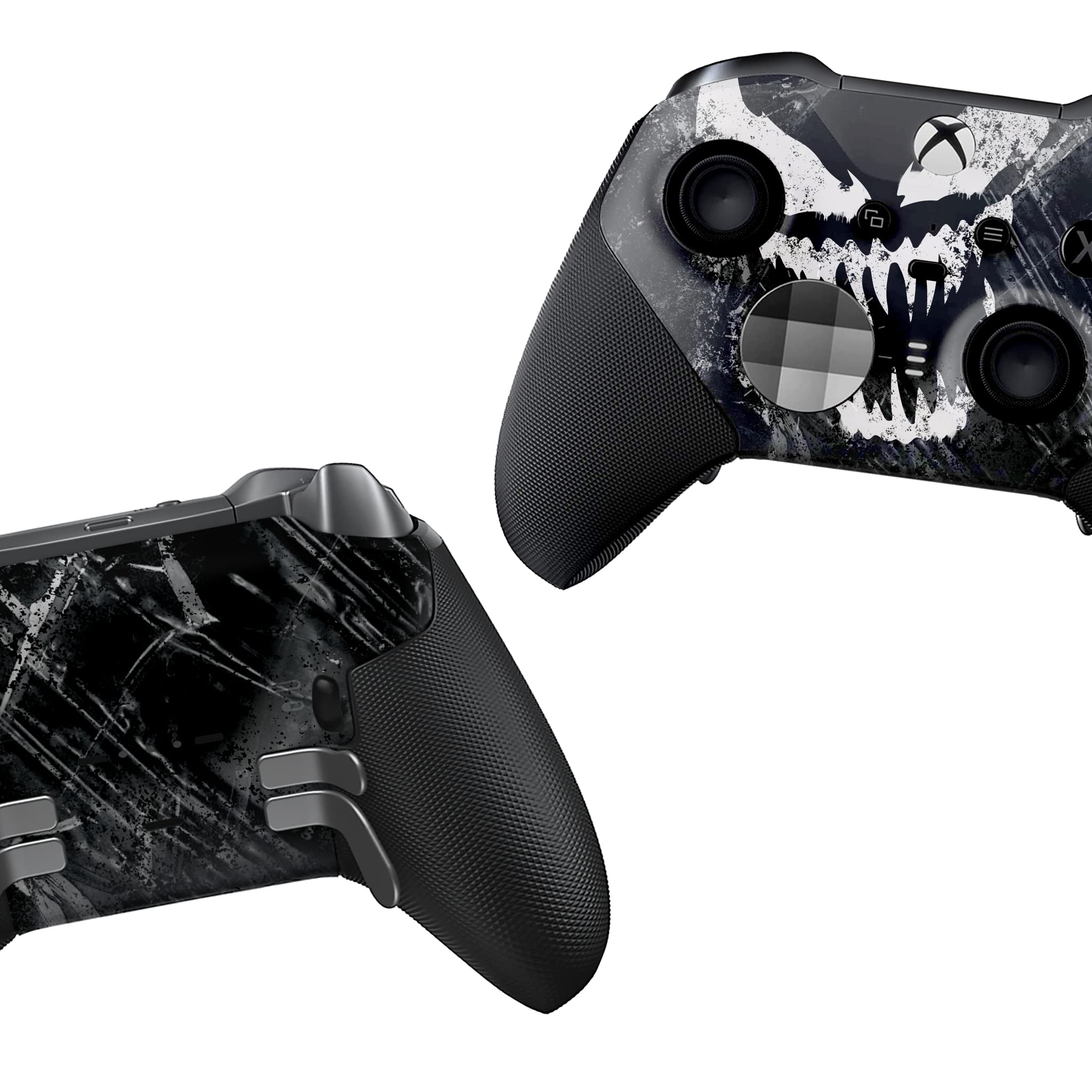 DreamController Vennom X-box Elite Controller Series 2 Limited Edition Custom Elite Series 2 Controller for X-box One/Series X/S. Made with Advanced Hydro-Dip Paint Technology (Not Just a Skin)