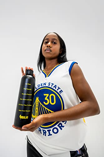 BLACC Bottle Officially Licensed NBA Golden State Warriors Stainless Steel Insulated Water Bottle | 25oz Basketball Thermos