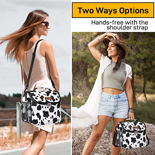 Buringer HOMESPON Insulated Lunch Bag for Women Reusable Lunch Box Cute Cooler Tote with Adjustable Shoulder Strap for Work Picnic or Travel