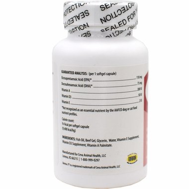 Derma-3 Softgels For Cats and Small Breeds, 60 Softgels