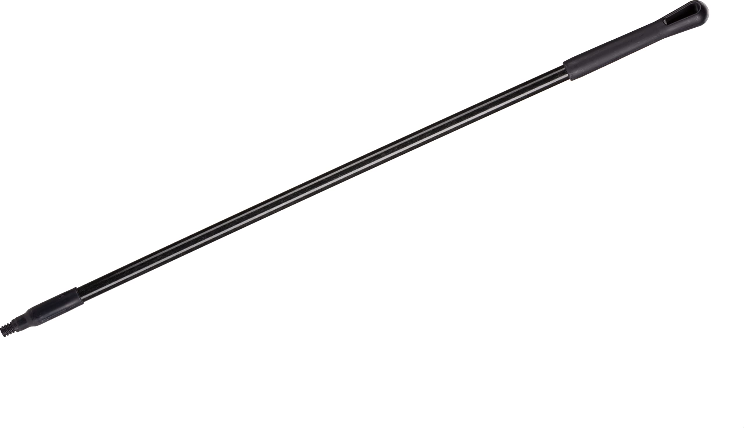 SPARTA 41225EC03 Fiberglass Broom Handle, Mop Handle, Replacement Handle With Acme Threaded Tip For Commercial Cleaning, 48 Inches, Black