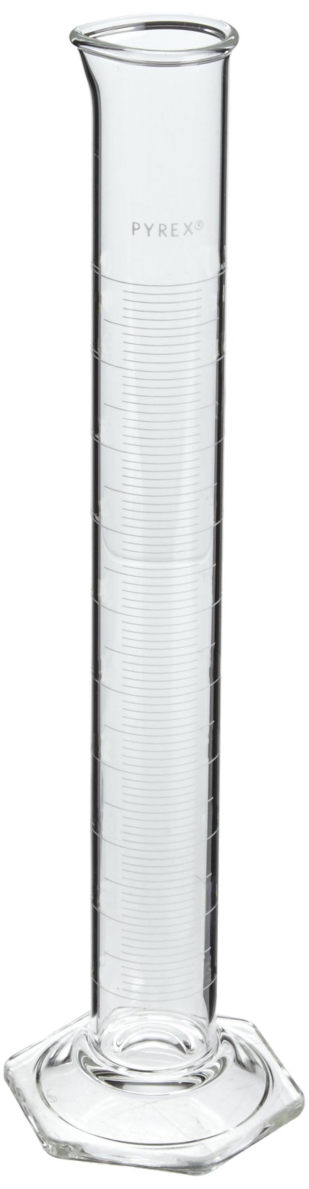 Corning Pyrex 3025-250 Glass 250mL "To Contain" Economy Graduated Double-Metric Calibrated Cylinder