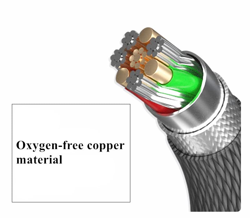 DAGIJIRD Oxygen-Free Copper Headphones Audio Cable Microphone Cord with Mic for Bose (QC35/QC35 II)