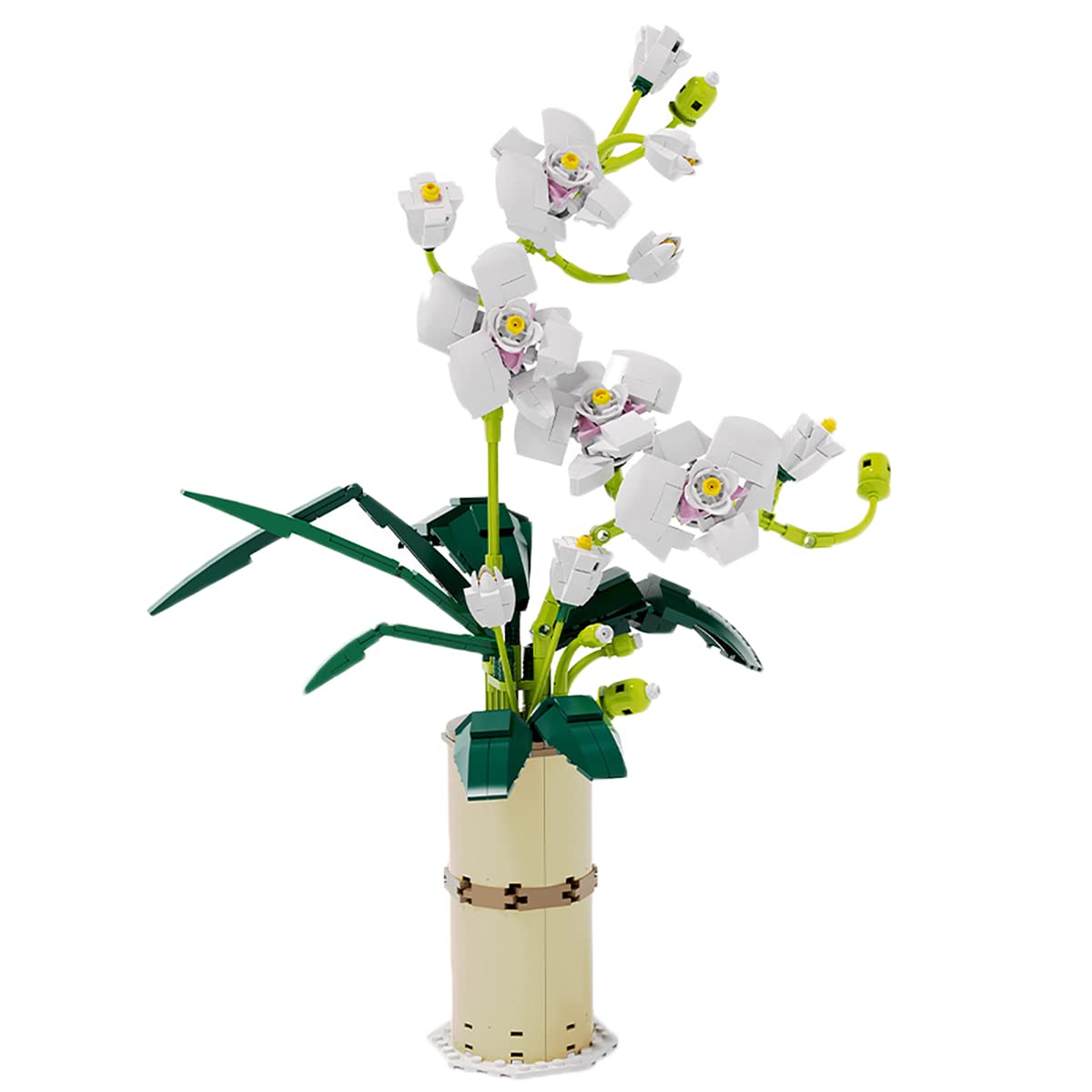 AIEWEV Flower Bouquet Building Kit, Phalaenopsis Orchid Bonsai Creative Building, DIY Building Blocks Education Toy, Botanical Gift Set for Decoration Office&Home, Holiday(588 pcs)