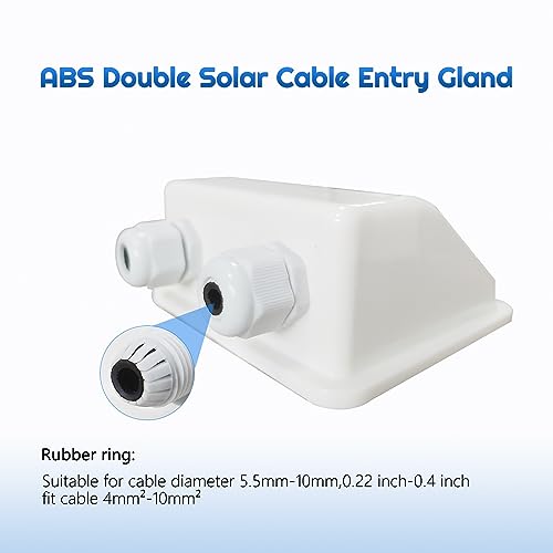 Alrska Solar Panel Roof Drill-Free Corner Bracket Mount for RV, Boats, Caravans, Marine, Motorhomes - Set of 7(Black Corner Bracket)