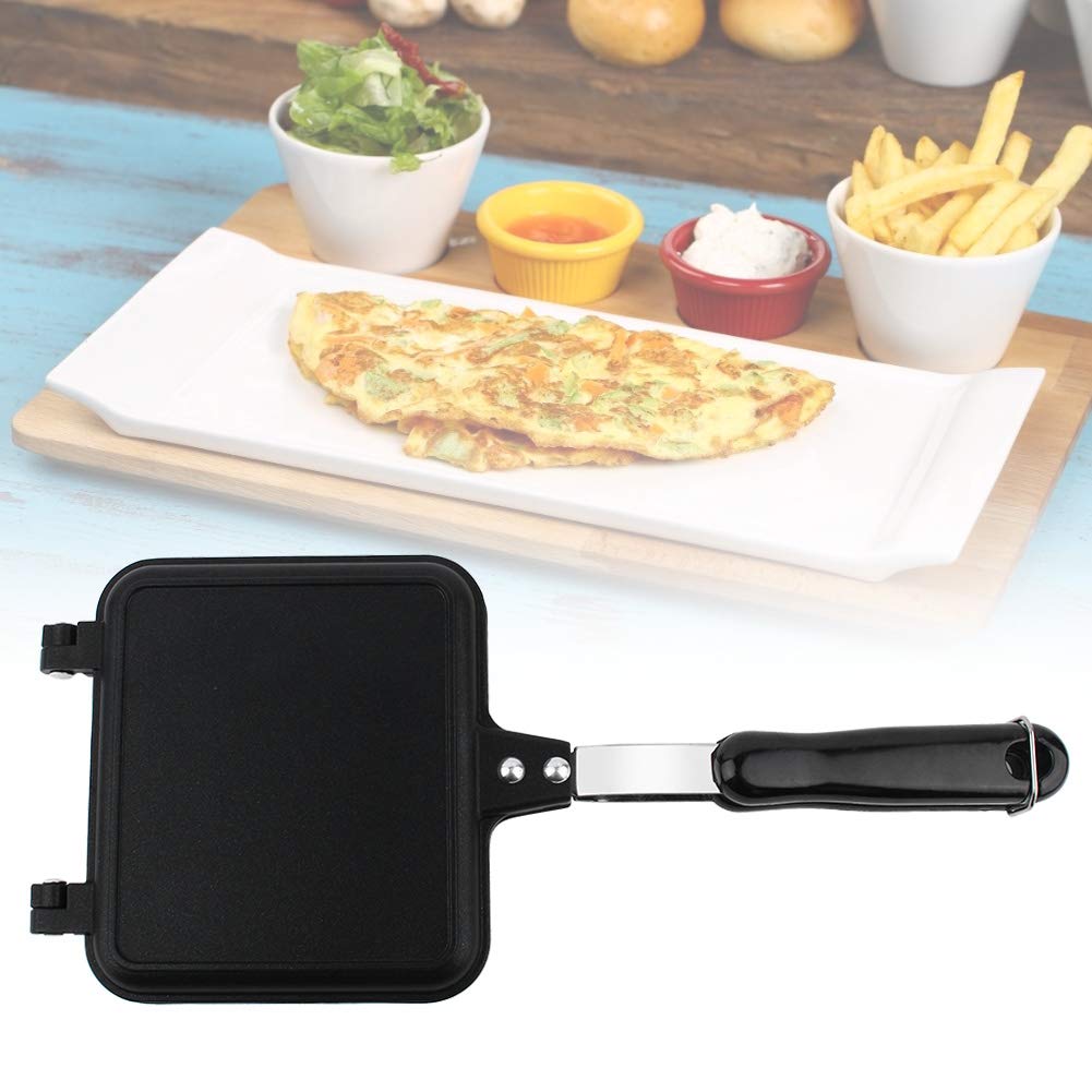 Gavigain Ridge Monkey, Frying Pan,Double Sided Frying Pan, Non-stick Premium Iron Ceramic Coating Double Side Flip Pan Pancake Maker Household Kitchen Cookware for Pancakes Omelets French Toasts