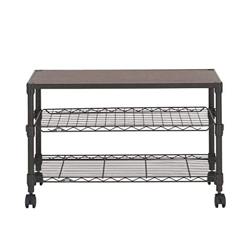Doshisha NO8052-3 Luminous Steel Rack, Black, TV Stand, Width 31.5 inches (80 cm), Noir Series Storage Shelf