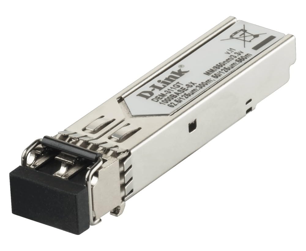 D-Link Gigabit Ethernet Optical Transceiver Multimode 1000BASE-SX SFP Module (DEM-311GT)