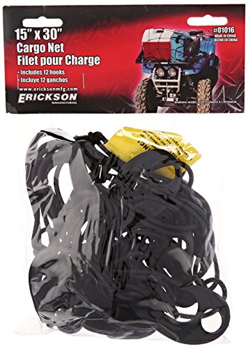 Erickson 01016 Black 15" x 30" Cargo Net
