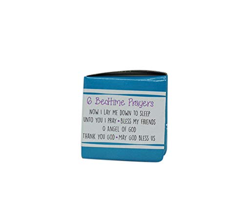 Bedtime Prayer Cubes Large Wooden Die with 6 Classic Family Prayers, 7 X 6.5 Inches