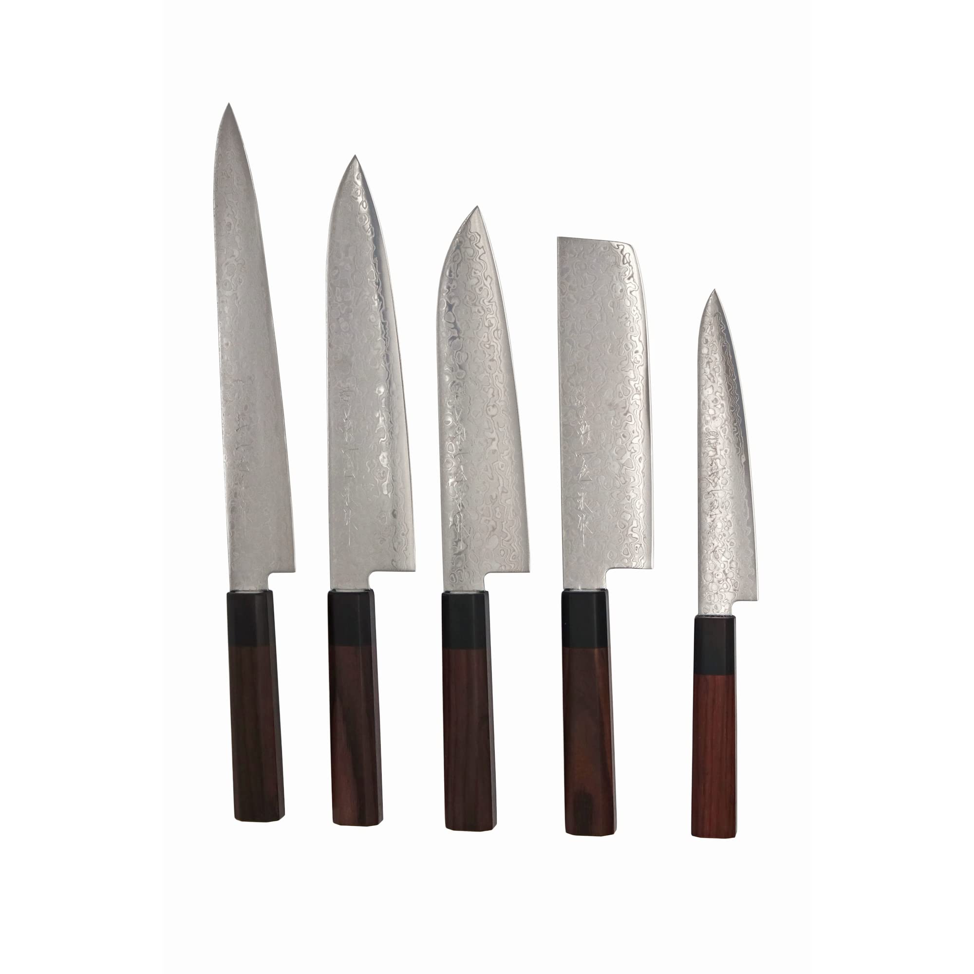Kikuichi Steel Nickel Warikomi Damascus 10-Inch Sujihiki Knife