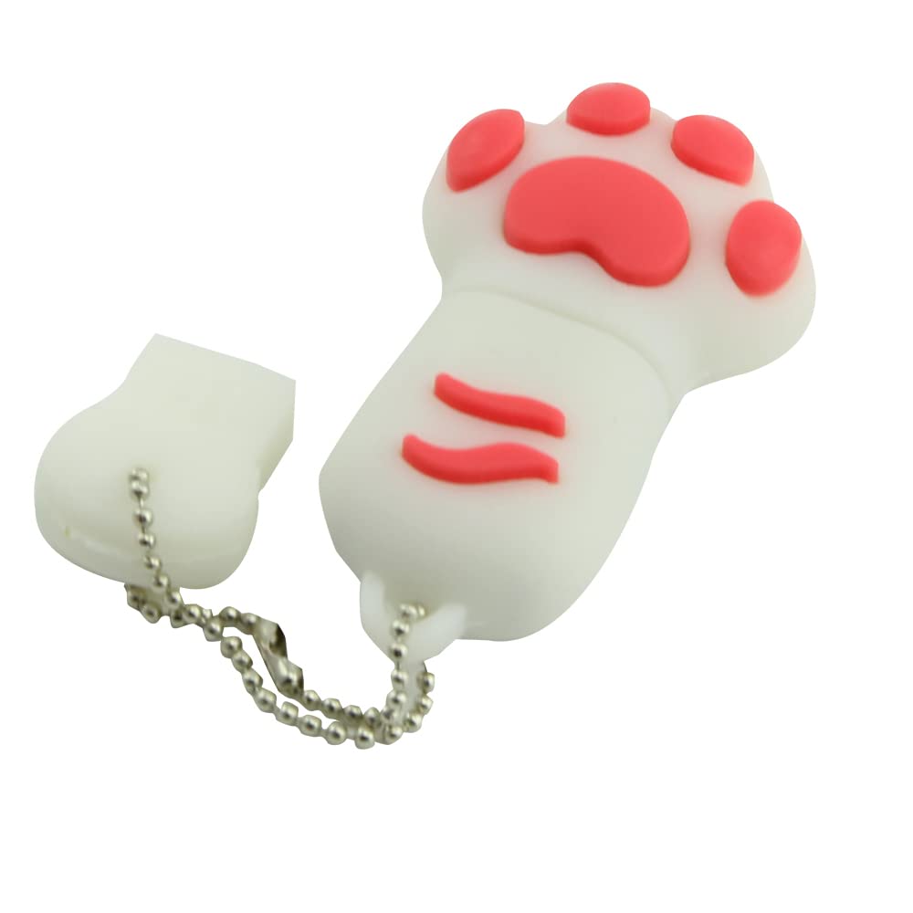 64GB USB 2.0 Flash Drive, Extra Large Storage Space for Storage and Backup, Portable USB Memory Stick,Cute Cat Paw Flash Drive, Portable Drive for PC/Laptop/Mac