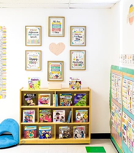 Carson Dellosa We Belong 12 Boho Rainbow Classroom Poster Set, Boho Neutral Motivational Mini Posters for Classroom, Wall Décor, Daycare, and Boho Neutral Classroom Décor