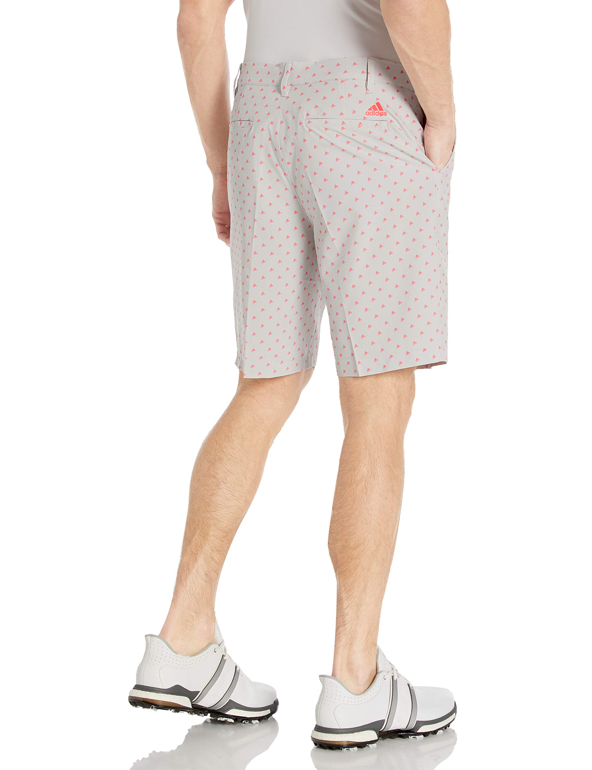 adidas Golf Ultimate365 Badge of Sport Novelty Shorts, Grey One, 35"