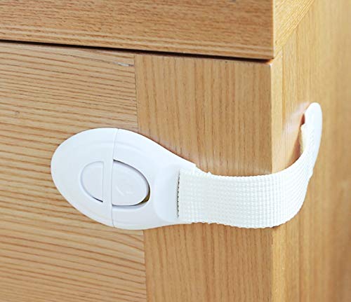 8 PCK KIDZGUARD Baby PROOFING Safety Lock with 3M ADHESIVES| Drawer, Fridge, Toilet Lock | Finger Protector Plastic Clip Lock | Multipurpose Lock | Child Lock | Easy to Install | Easy to USE …