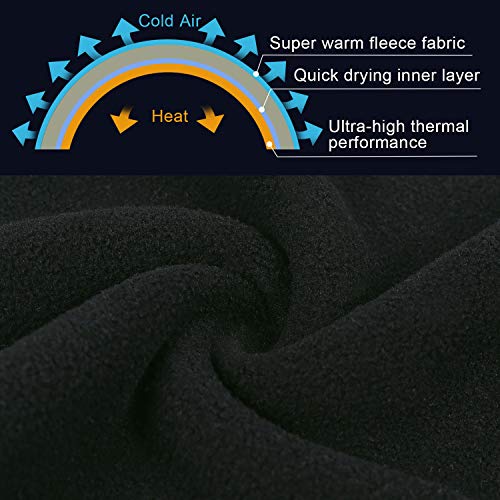 Balaclava Face Mask for Cold Weather - Windproof Ski Mask - Thermal Heavyweight Head Hood for Men and Women… Black
