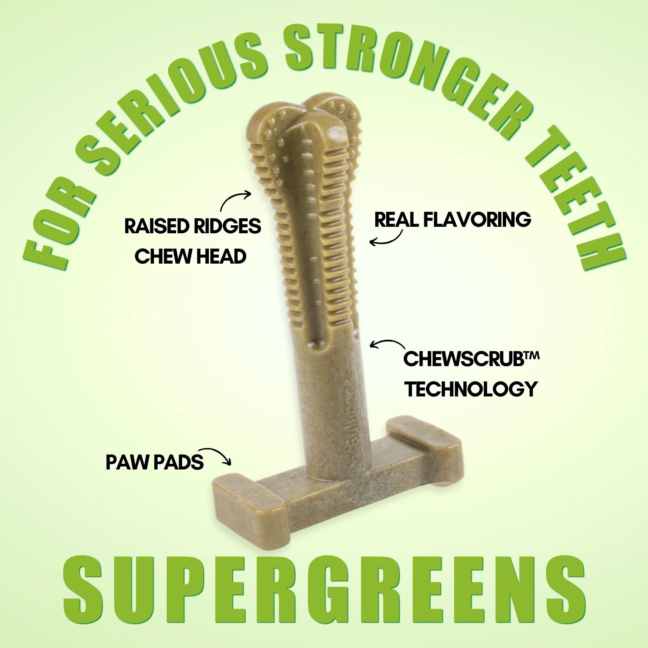 Bullibone Large SuperBrush Bundle - Three Delicious Flavors Apple/Cinnamon Pink Peppermint Super Greens