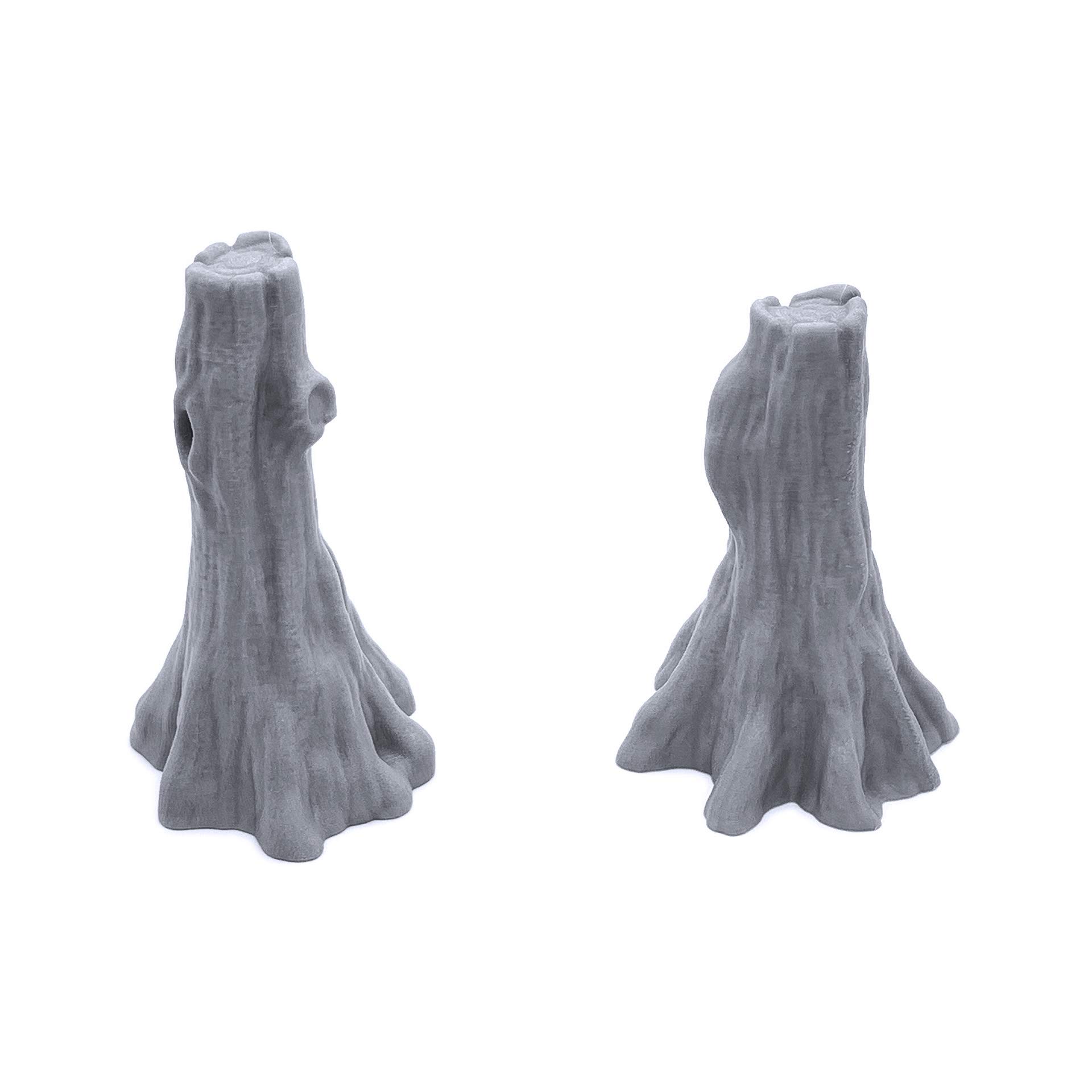 EnderToys Swamp Tree Trunks & Logs, 3D Printed Tabletop RPG Scenery and Wargame Terrain for 28mm Miniatures