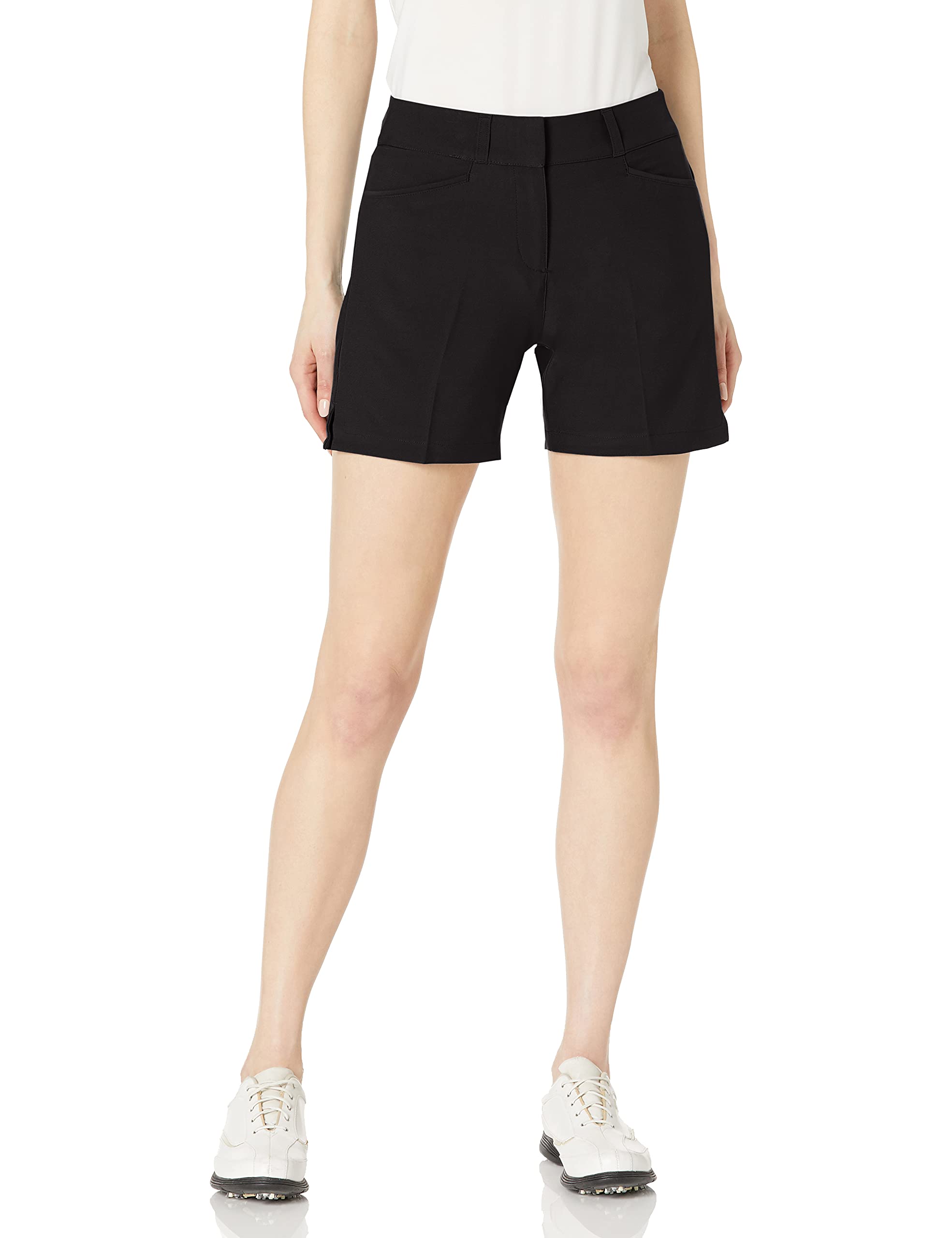 adidas Golf Women's 5-inch Primegreen Golf Short, Black, 10