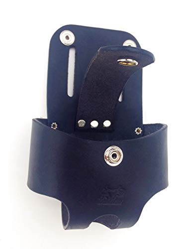 Basket Style Leather Tape Measure Holder by AP Saddlery (Black)