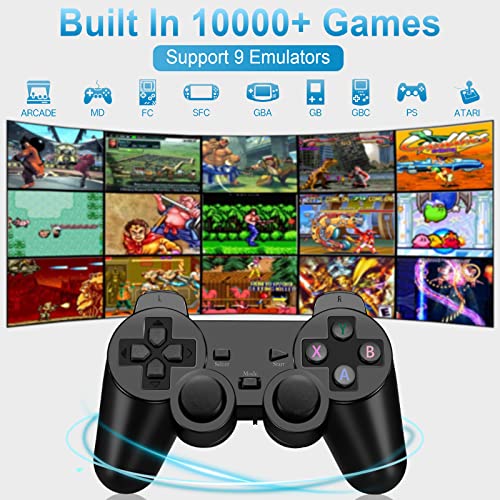 Byte Arcade Wireless Retro Game Console, Retro Game Stick, Nostalgia Stick Game, Plug and Play Game Console Emulator Game Stick 4k 10.000 Games, 9 Classic Emulator, Consoles with Dual 2.4G Wireless Controllers (64G)