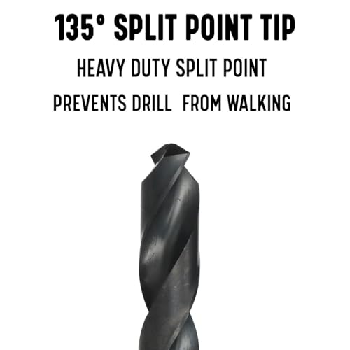 Drill America 60 Piece High Speed Steel Screw Machine (Stub) Drill Bit Set (Wire Sizes: #1 - #60), DWDST Series