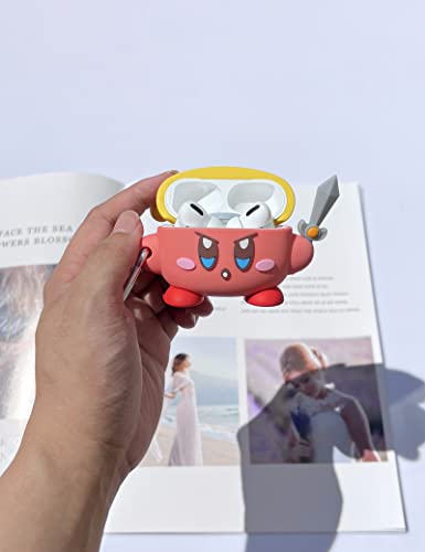 Case Design for Apple AirPods Pro Case Adorable Cartoon Cover Silicone Shockproof 3D Monster Cute Kawaii Protective Case Anti-Fall Case for Airpod Pro Case with Carabiner Ring