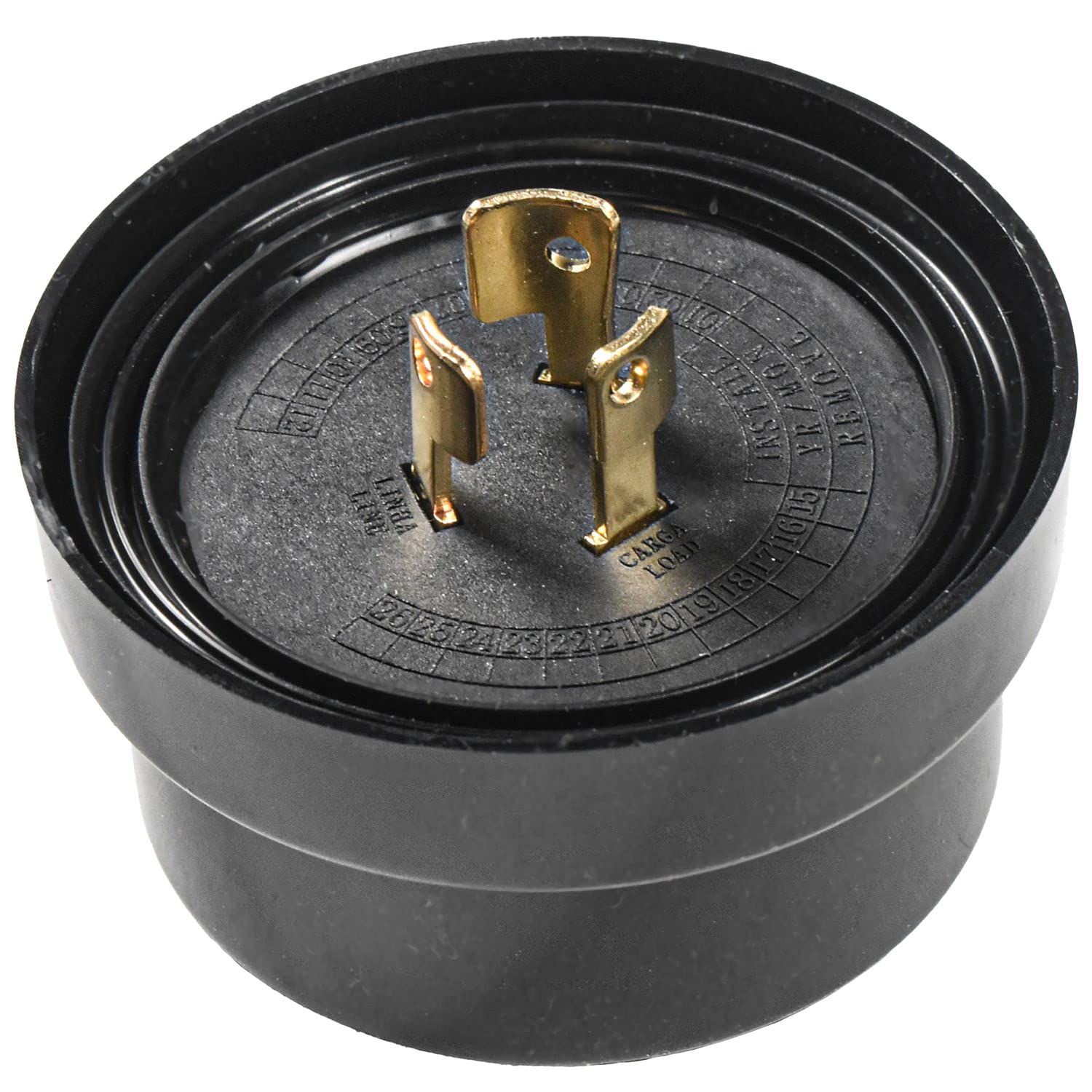 HQRP 2-Pack Photocell Sensor Shorting Cap Outdoor Light Photoelectric Switch Short Circuit Cap Twist Lock Plug for Led Garage Light, Outdoor Pole Light, Landscape Lightening etc.