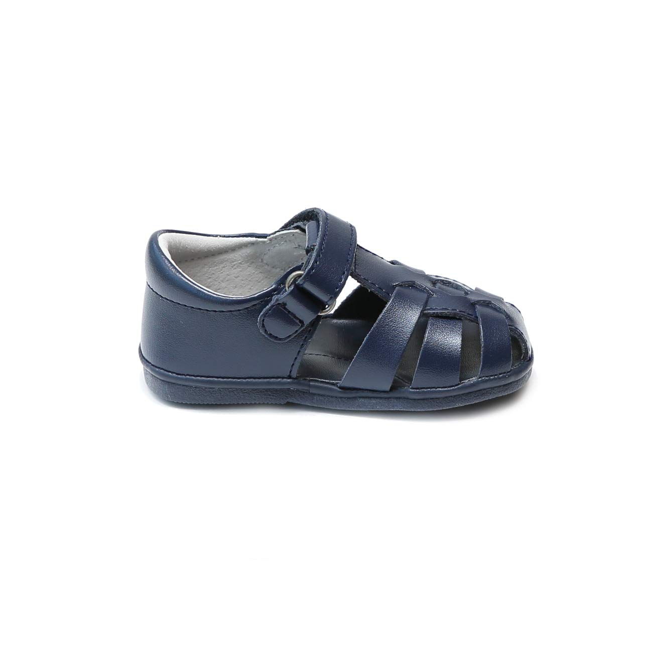 Mack Leather Fisherman Sandal | Baby Sandals (Baby 1, Navy)