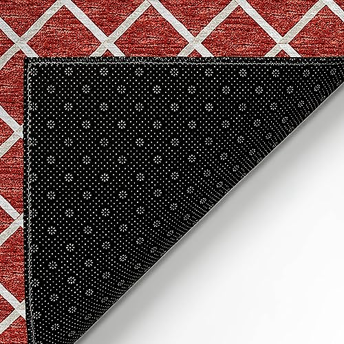Dalyn Rugs Indoor/Outdoor York YO1 Red Washable 8' x 10'
