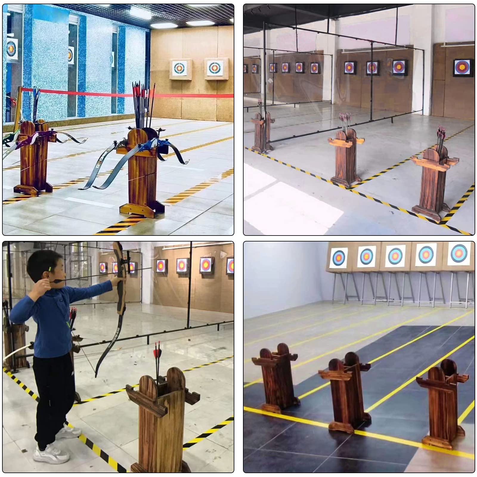 Aimdorarchery Arrow Quiver and Bow Holder-for Target Arrows with Two Arrow Quivers and Two Bow Holders