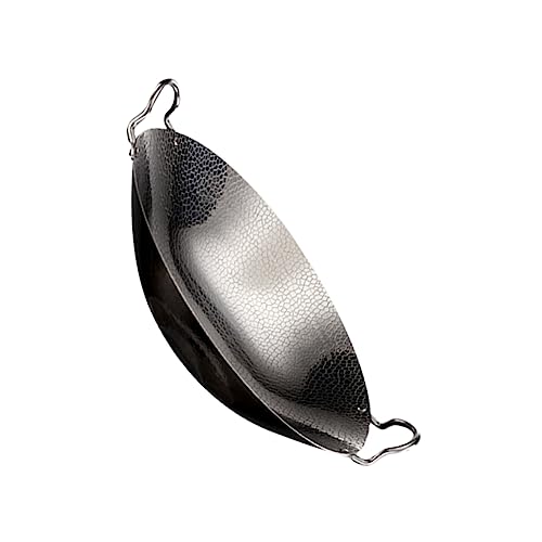 Angoily Stainless Steel Seafood Pot Stove Burner Pans Korean Ramen Pot Metal Cooking Utensils Kitchen Gadget Gas Range Shabu Pot Non- Stick Paella Pan Kitchen Cookware Double Ear Ramen Pot