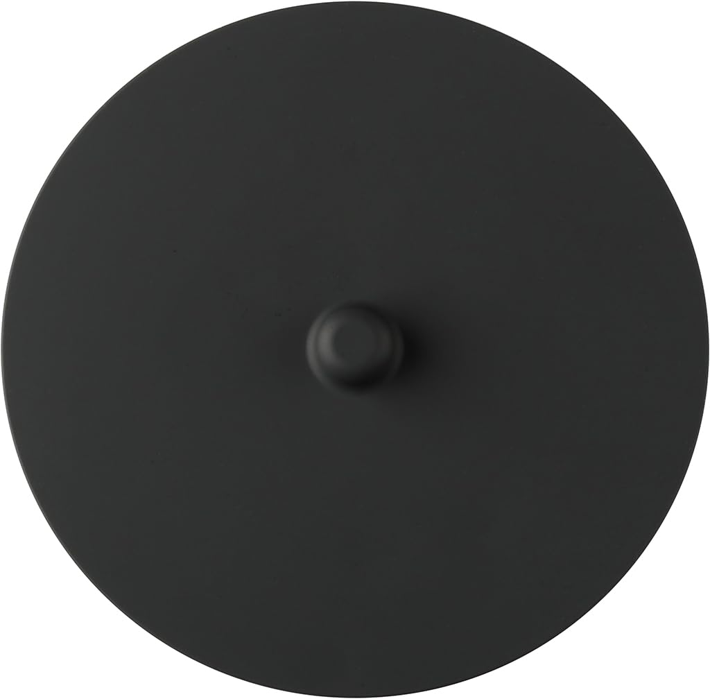 Carrotez Silicone Cup Cover Lids, 4.3 Inch Mug Covers, Reusable Silicone Coffee and Tea Cup Lids, 1 pc - Black