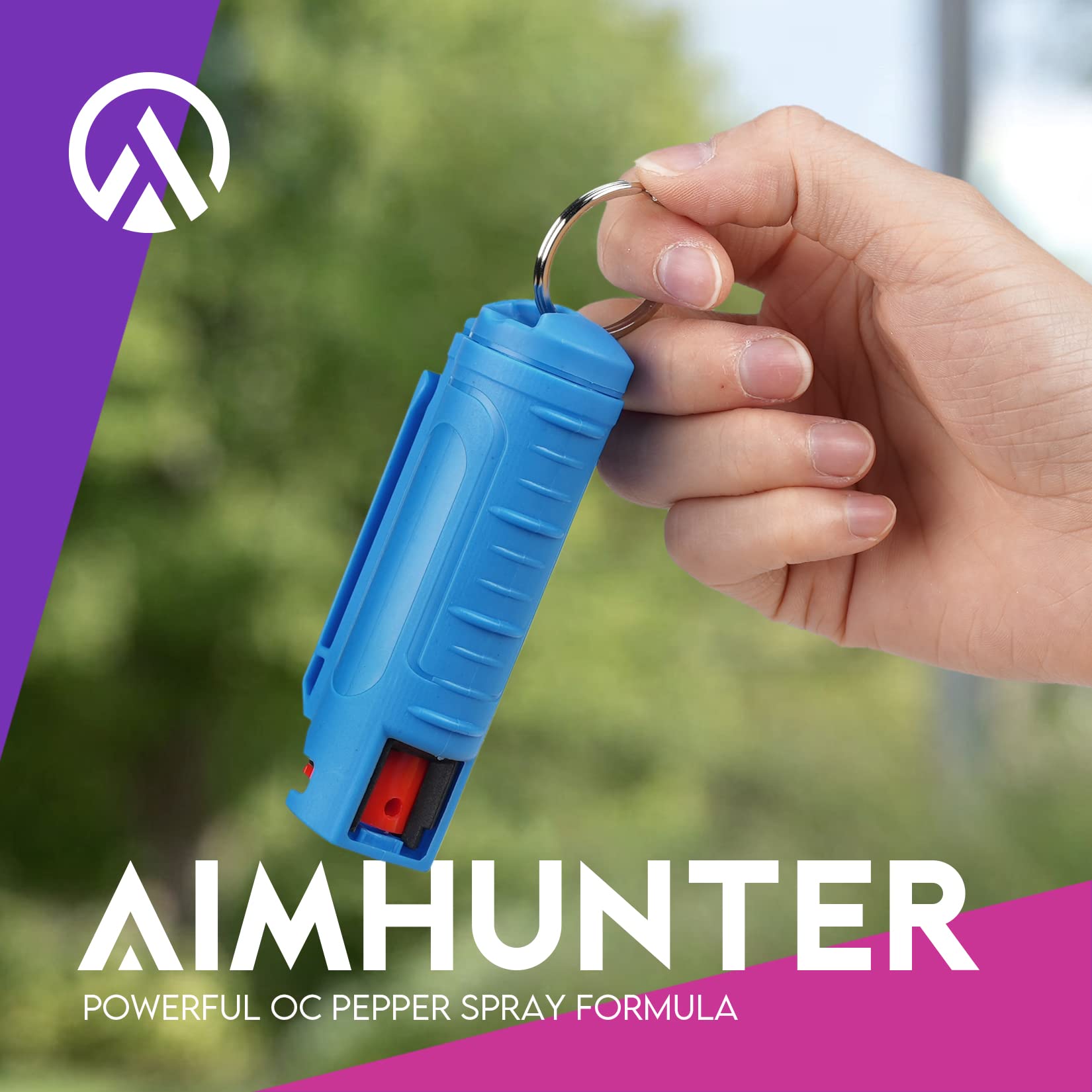 AIMHUNTER Pepper Spray for Easy Multiple Colors Pepper Spray 10-12-Foot (3.5M) Range 25 Bursts
