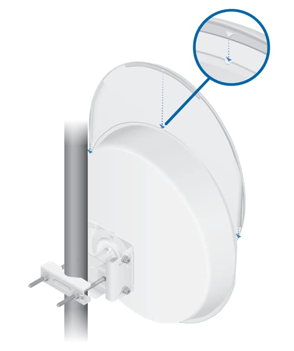 Ubiqui Networks PowerBeam AC ISO Gen2 PBE-5AC-ISO-Gen2-US 5GHz airMAX ac Bridge with RF Isolated Reflector 450 Mbps