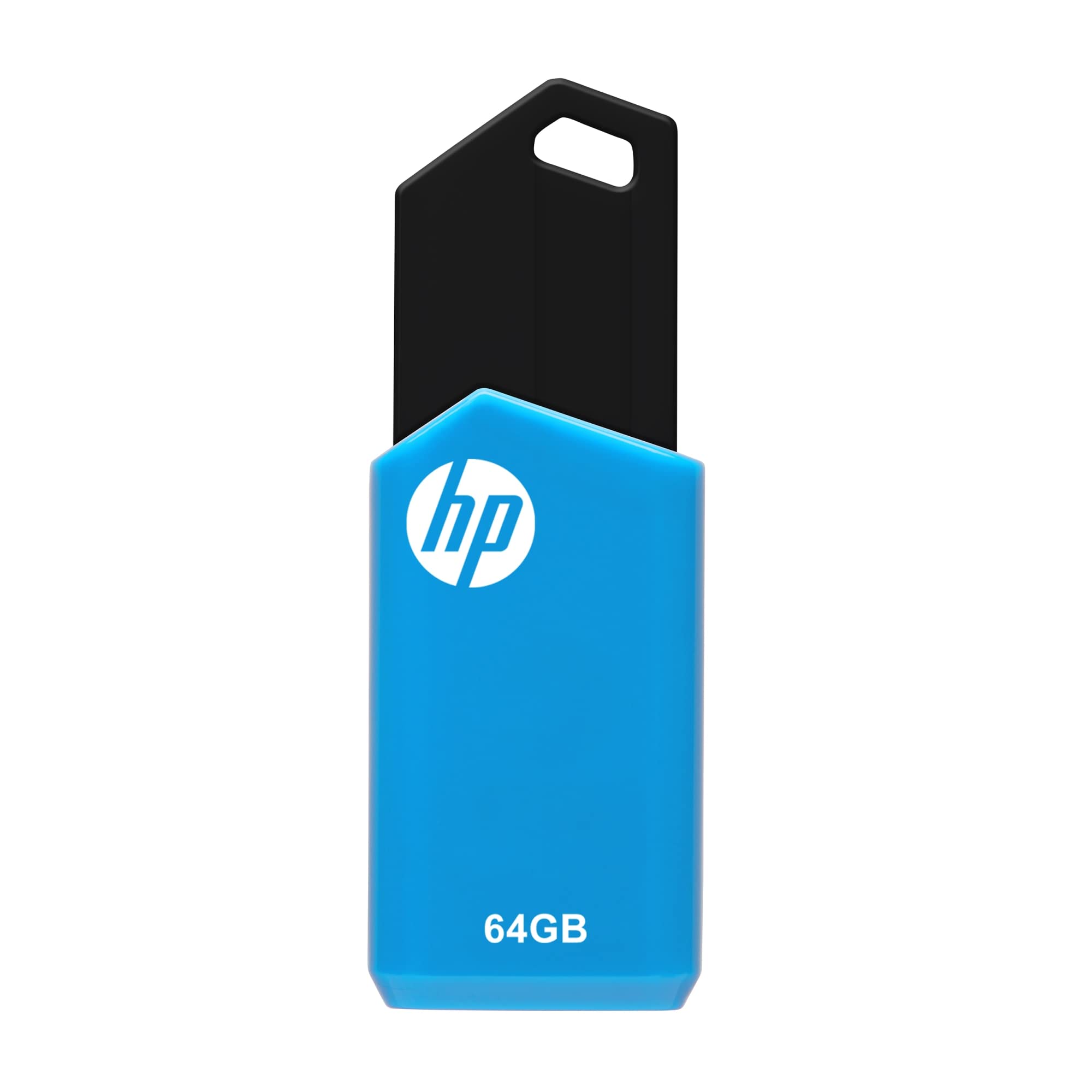 HP 64GB v150w USB 2.0 Flash Drive, Blue