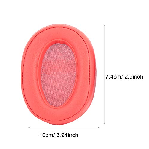 Red Earphone Cover Replacement Ear Pads Cover Headset Cushion for Sony MDR 100ABN WH H900N Headphone Red
