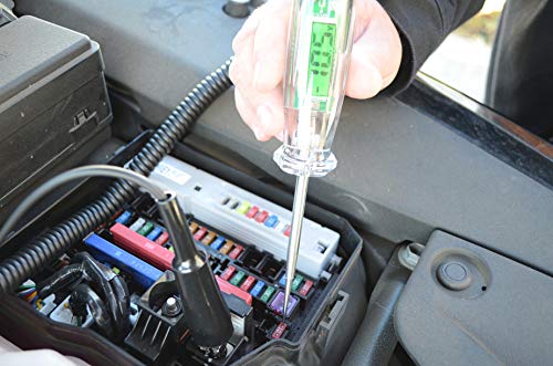 Astro Pneumatic Tool 7767 Digital LCD Wide Range Positive and Ground Circuit Tester - 3.5 - 60V,Green, Red