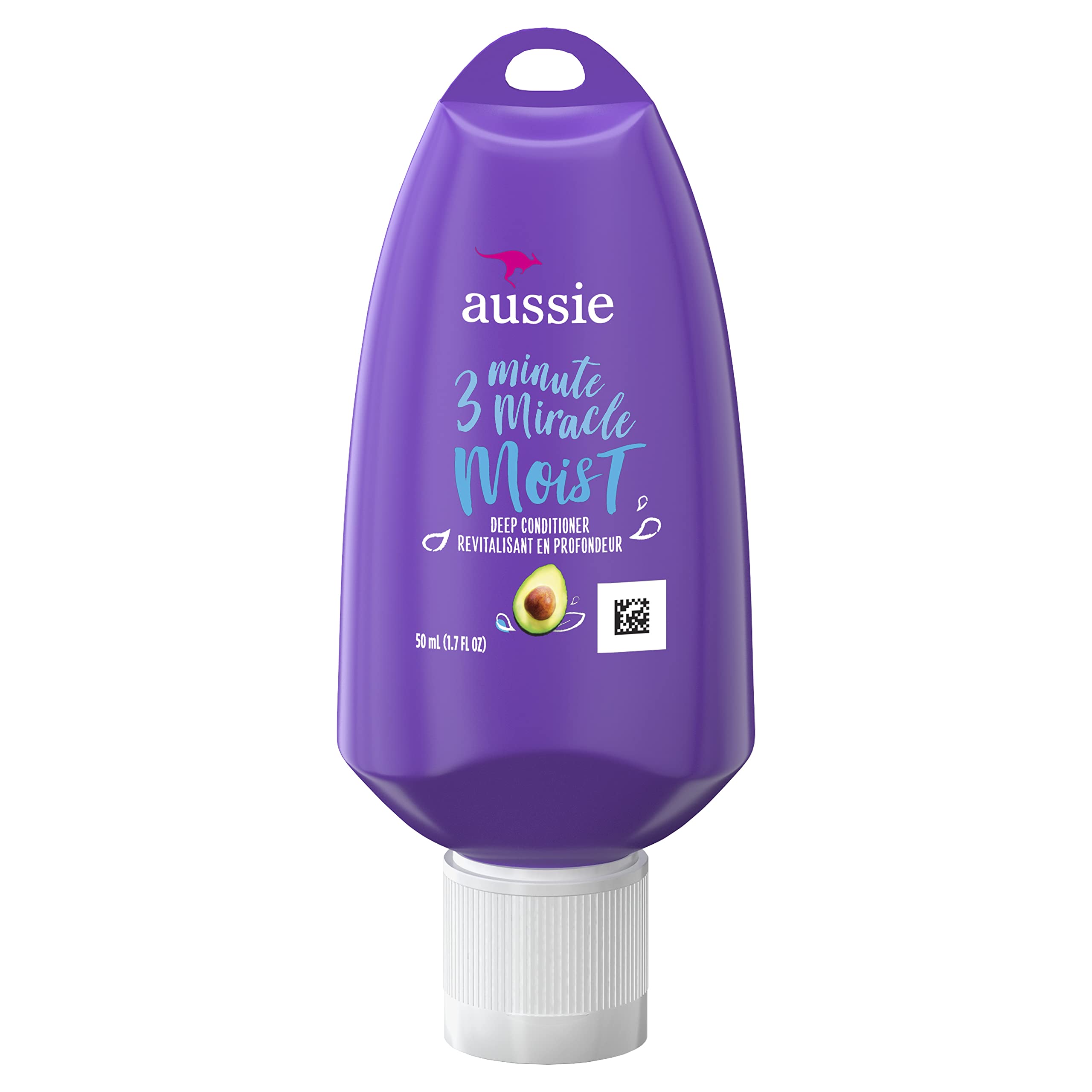 Dry Hair Repair - Aussie Paraben-Free Miracle Moist 3 Minute Miracle Conditioner w/ Avocado, 1.7 fl oz (Pack of 36)