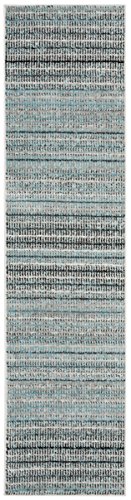SAFAVIEH Skyler Collection 2' x 4' Blue/Grey SKY196C Stripe Non-Shedding Living Room Bedroom Accent Rug
