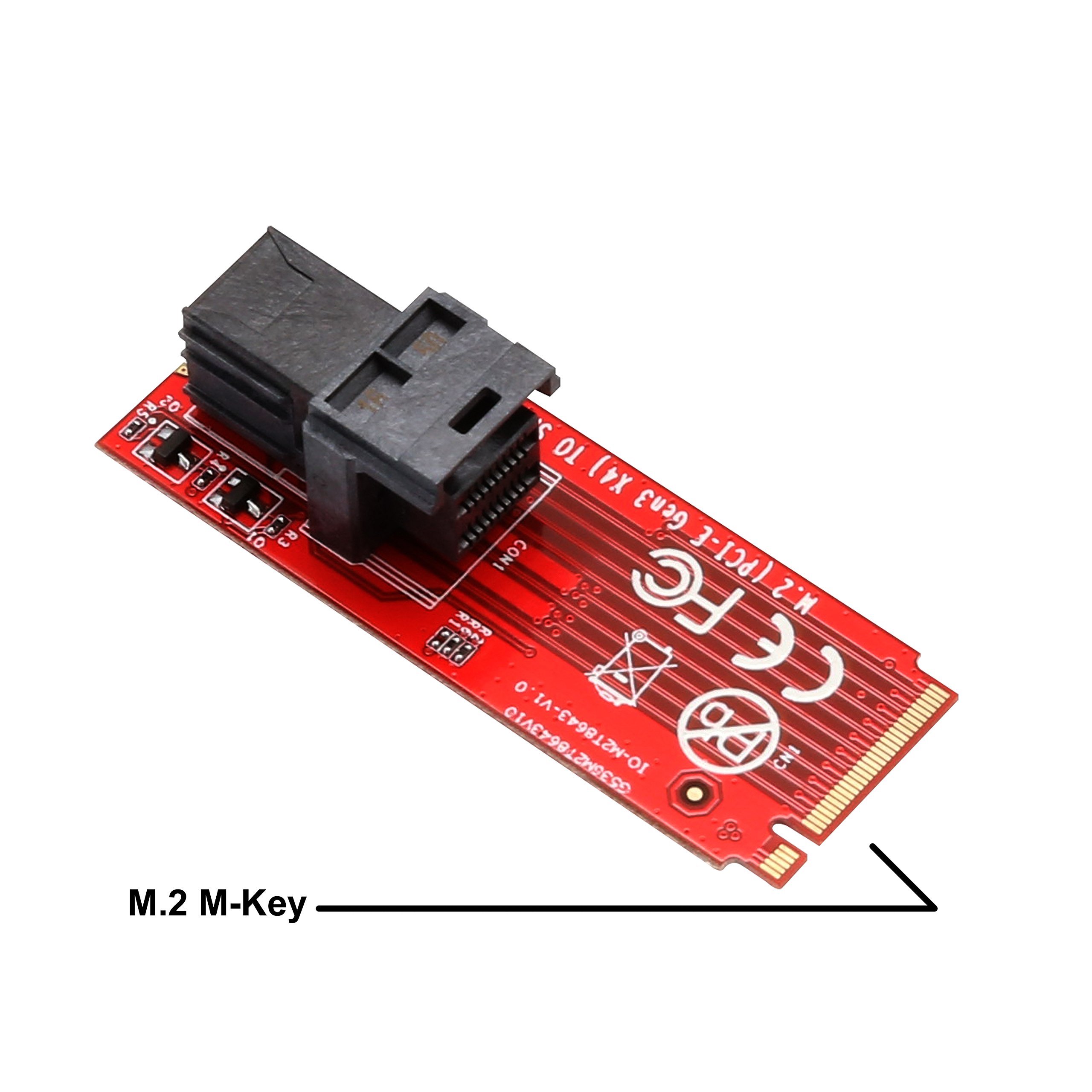 M.2 Mini-SAS HD to U.2 Cable (SFF-8643 to SFF-8639) Connector for U.2 PCIe-NVMe SSD U2 U.2 Kit Cable Included SI-ADA40121
