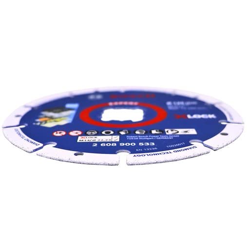 Bosch Professional 1x Expert Diamond Metal Wheel X-Lock Cutting Disc (for Cast Iron, Ø 125 mm, Accessories Small Angle Grinder)