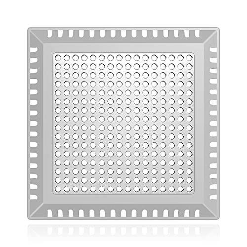 Aluvor Drain Hair Catcher,Shower Drain Cover Hair Catcher Shower Drain Strainer for Bathroom Floor,Durable Square Shower Hair Drain Catcher to Keep Away from Clogged Drain-No Rust!