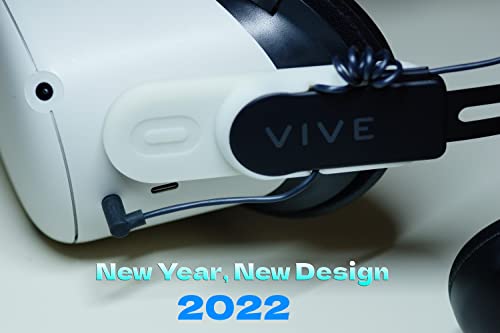 Advanced 3D Deluxe Audio Strap Adapter Kit for Oculus Quest 2 DAS HTC Vive(V2)-FrankenQuest 2(White)