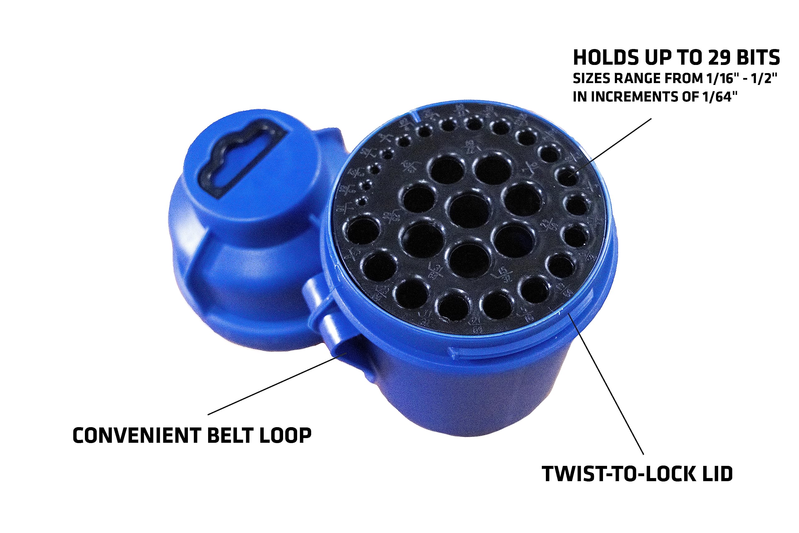 Century Drill & Tool β 28406 29 Piece Empty Drill Bit Index Pod β Holds 29 Jobber Drill Bits, Easy Storage Home Improvement