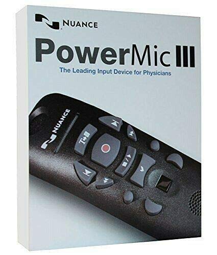 Nuance Powermic III 3 Speech Recognition Microphone Medical Edition (3 Foot Cord)